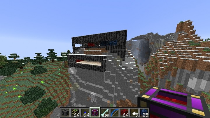 Modern mountain lab Minecraft Map