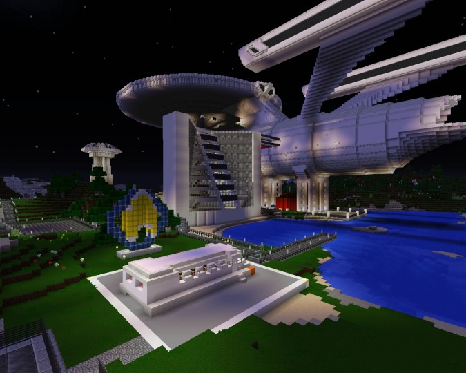 Enterprise Refit And Star base! Minecraft Map