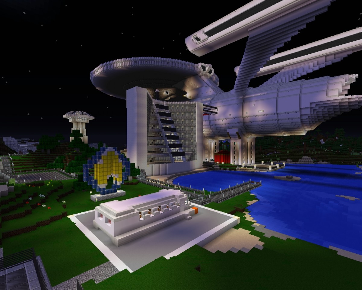 Enterprise Refit And Star base! Minecraft Map