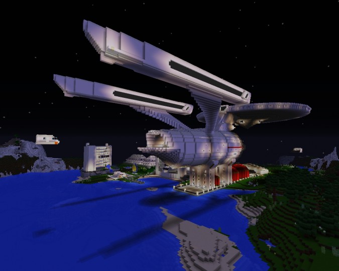 Enterprise Refit And Star base! Minecraft Map