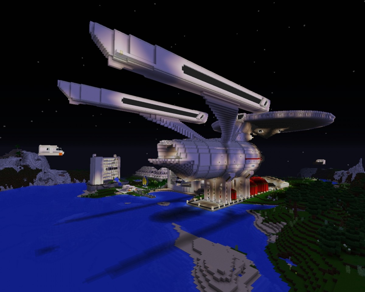 Enterprise Refit And Star base! Minecraft Map