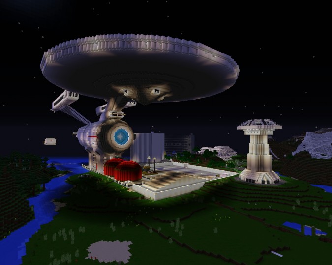 Enterprise Refit And Star base! Minecraft Map