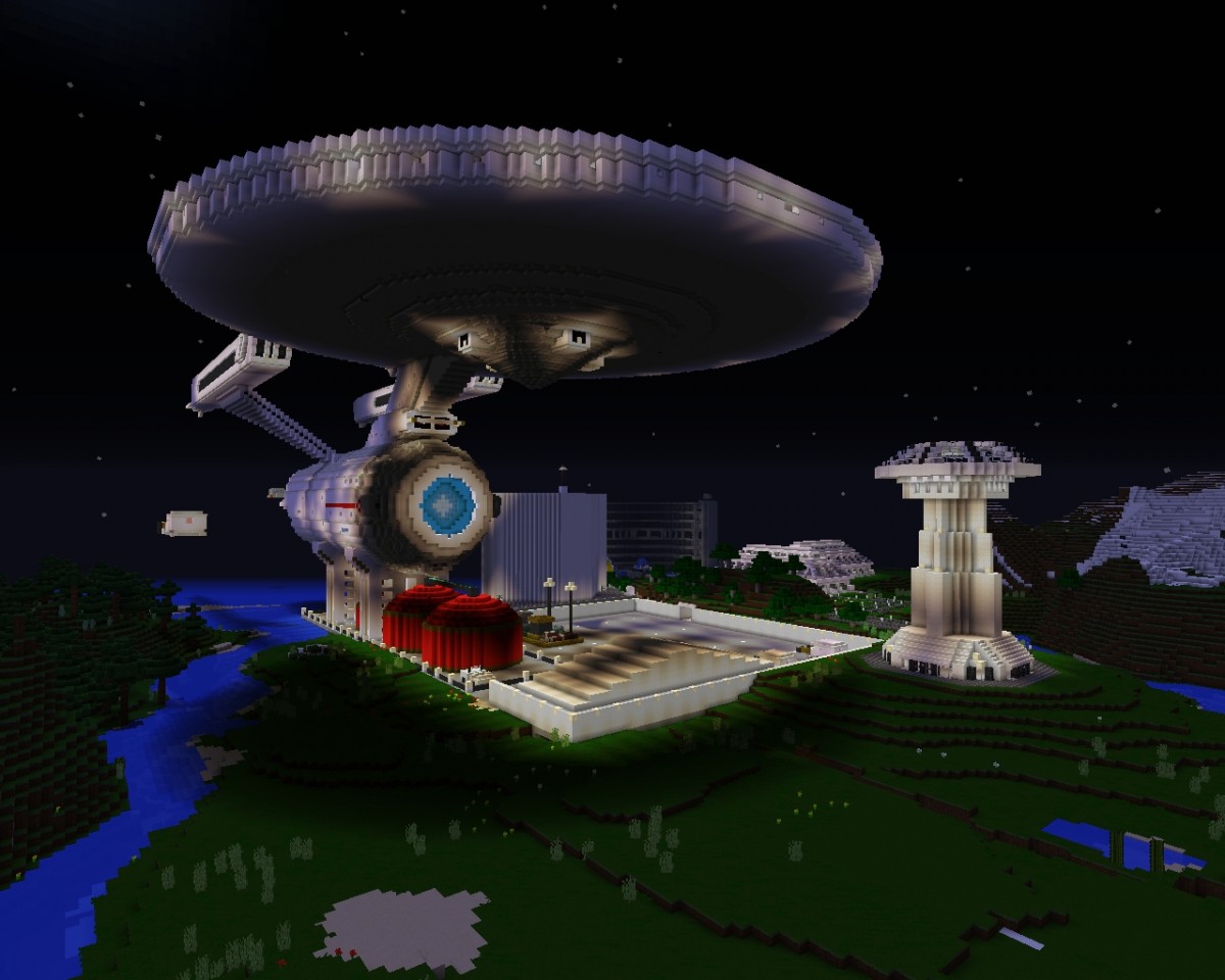 Enterprise Refit And Star base! Minecraft Map