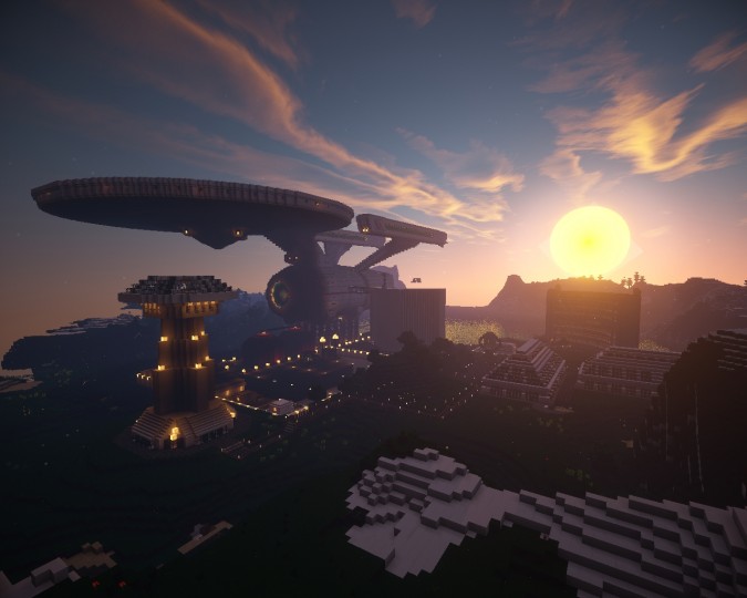 Enterprise Refit And Star base! Minecraft Map