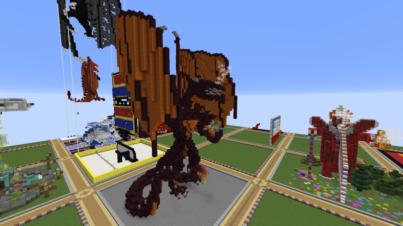 Fire dragon Minecraft Map