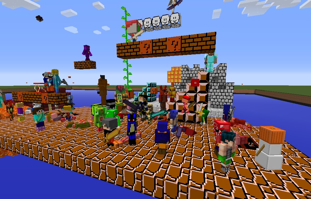 Super Smash Bros MC edition (modded map) Minecraft Map