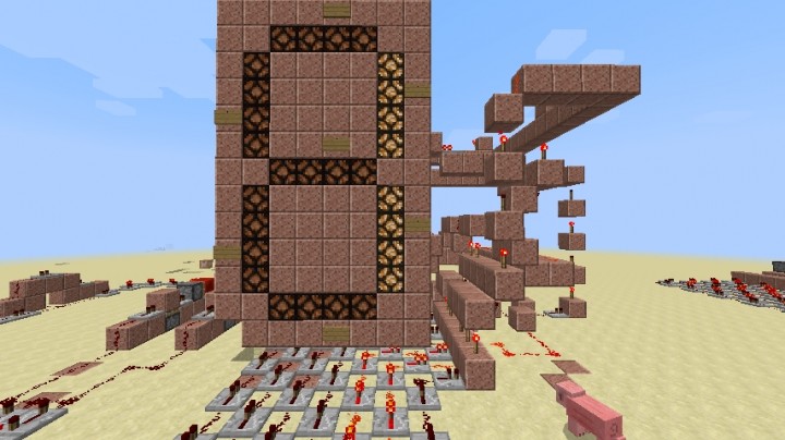 A 7 segment display Minecraft Map
