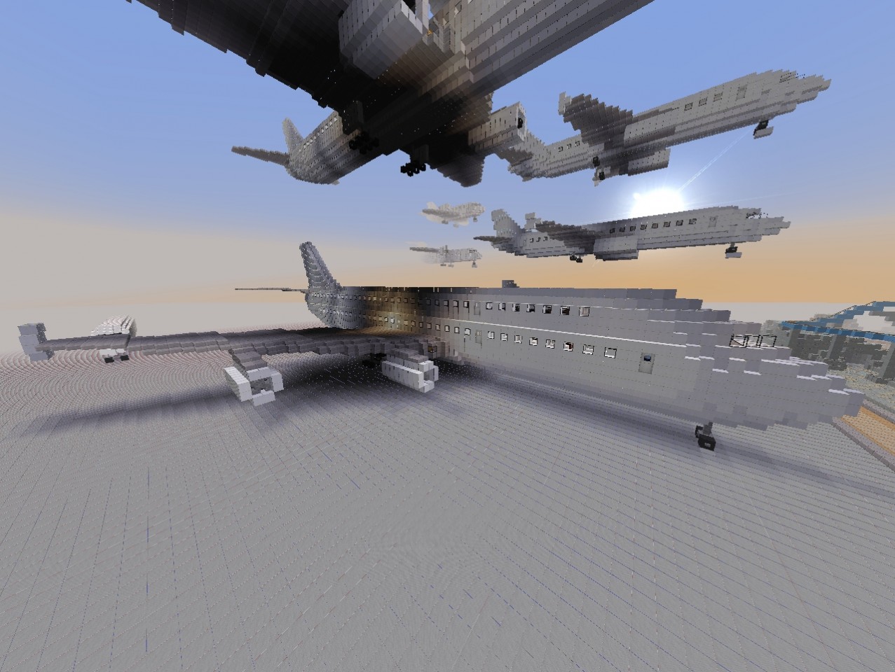 Airbus A380 Minecraft Map