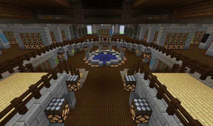Large Library Minecraft Map