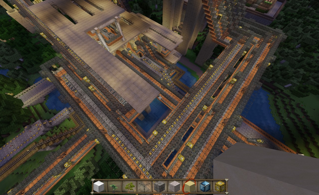 Rail connections to my show world. Minecraft Map