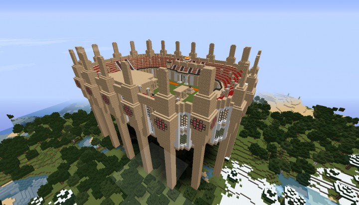 Floating Colossus Arena Minecraft Map