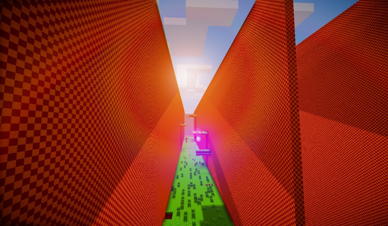 My Sonic adventure map with the sonic the hedgehog mod Minecraft Map