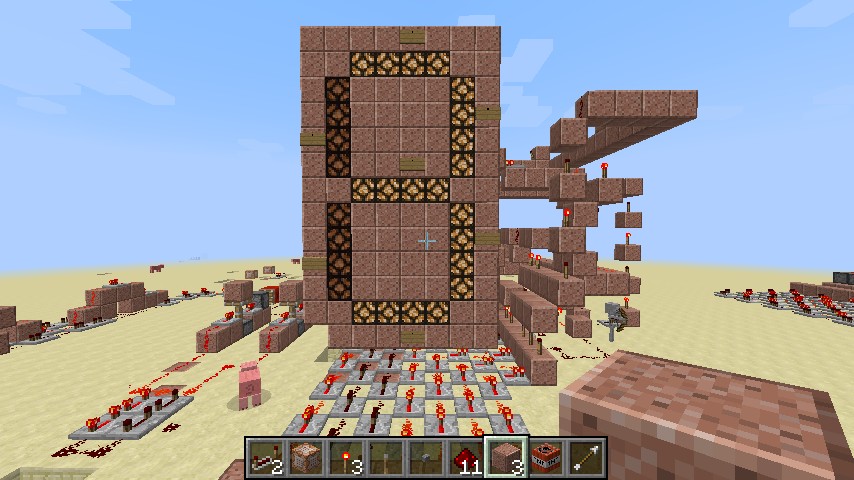 A 7 segment display Minecraft Map