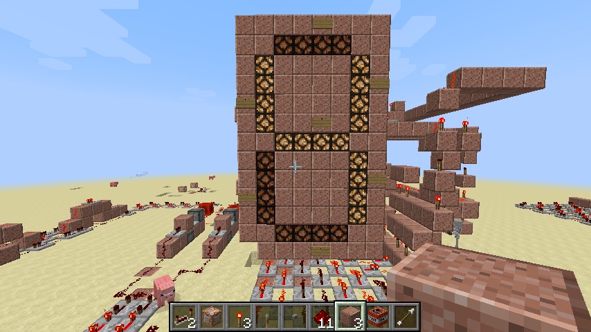 A 7 segment display Minecraft Map