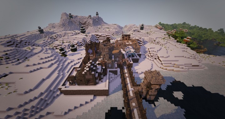 SnowShire ~ The Northern naval outpost town! Lore included! Minecraft Map