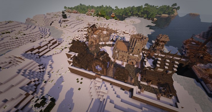SnowShire ~ The Northern naval outpost town! Lore included! Minecraft Map