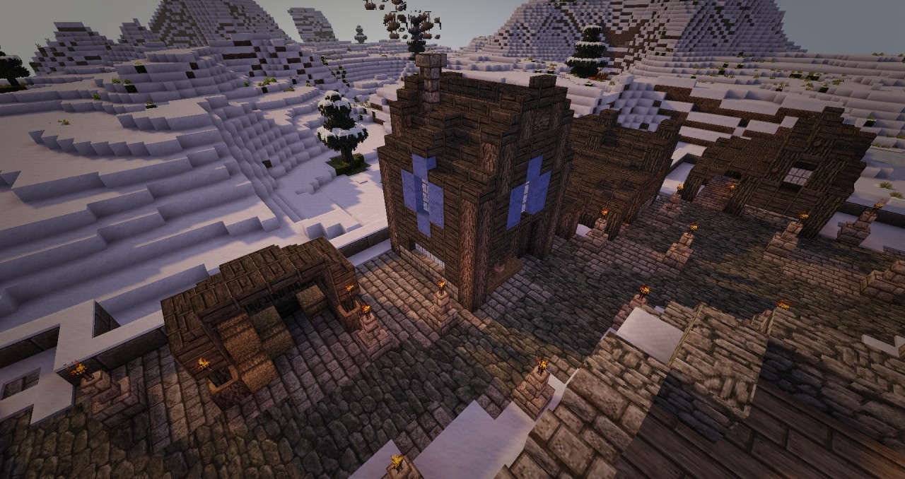 SnowShire ~ The Northern naval outpost town! Lore included! Minecraft Map