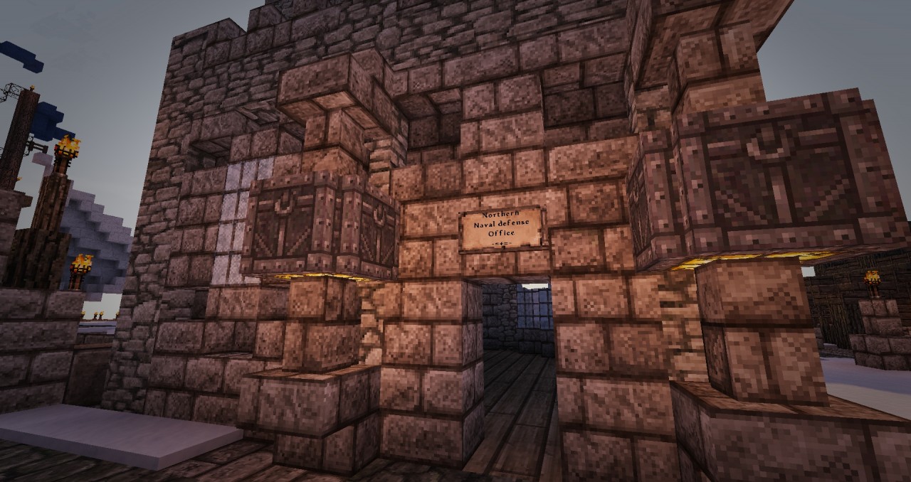 SnowShire ~ The Northern naval outpost town! Lore included! Minecraft Map
