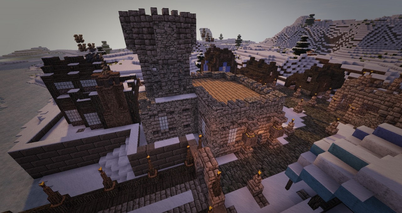 SnowShire ~ The Northern naval outpost town! Lore included! Minecraft Map
