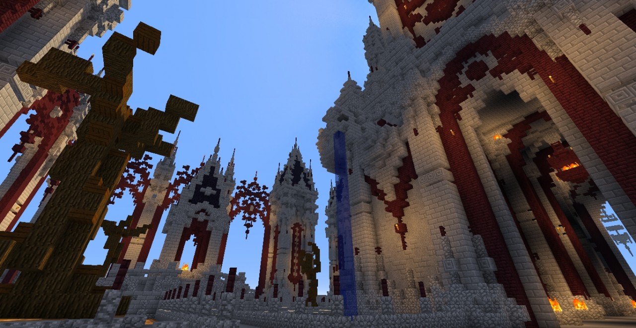 A BloodBorne inspired Faction Spawn Minecraft Map