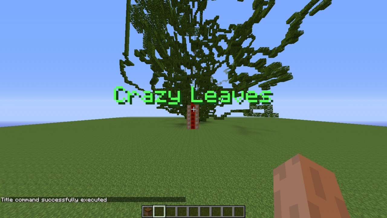 Crazy Leaves (Crazy One Command Block) Minecraft Map