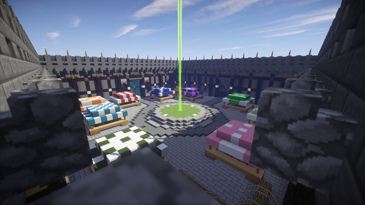 Medieval Spawn Hub with Marketplace Minecraft Map