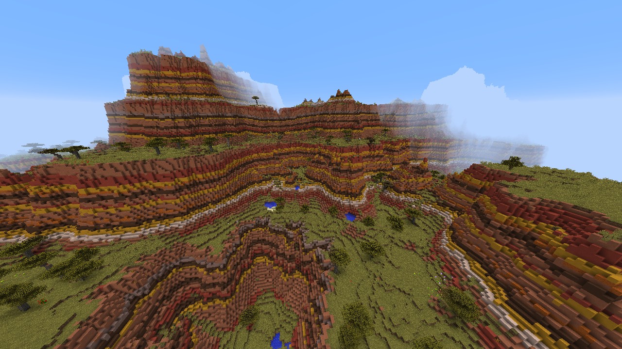 Mesa Cliffs Custom Terrain by TylerTimoJ Minecraft Map
