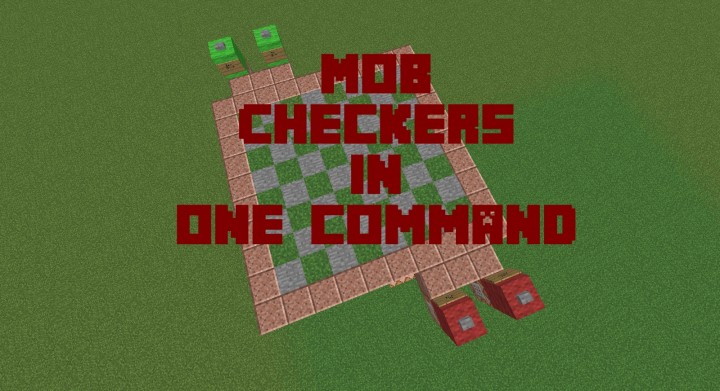 Mob Checkers in One Command MCv1.8.9 Minecraft Map