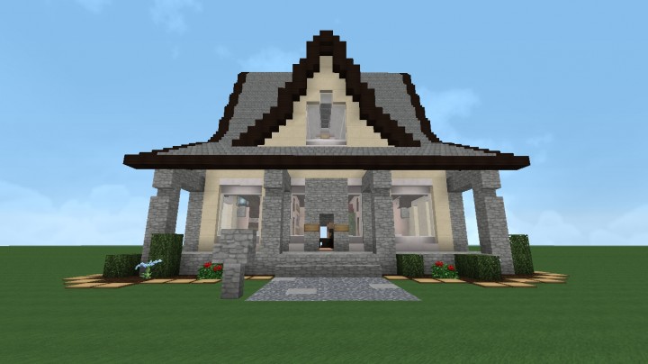 Simple Dutch Colonial House Minecraft Map