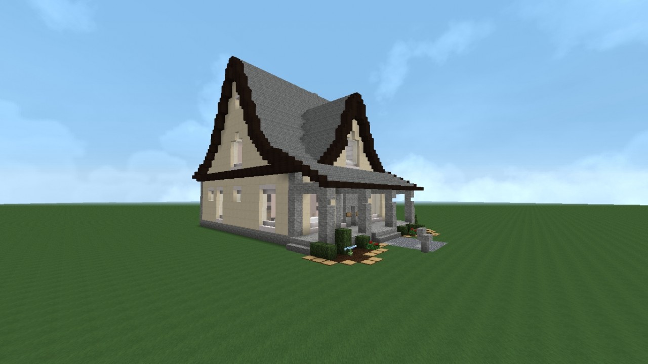 Simple Dutch Colonial House Minecraft Map