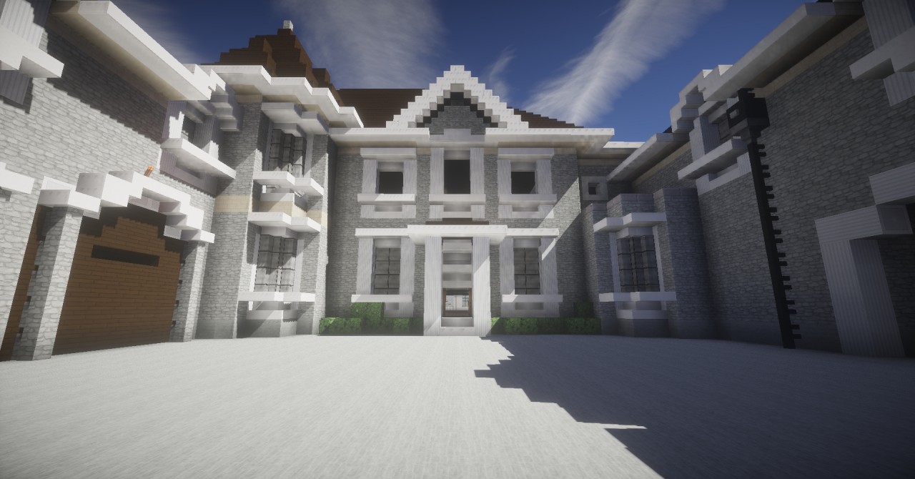 Alpine mansion 'stone mansion' Minecraft Map