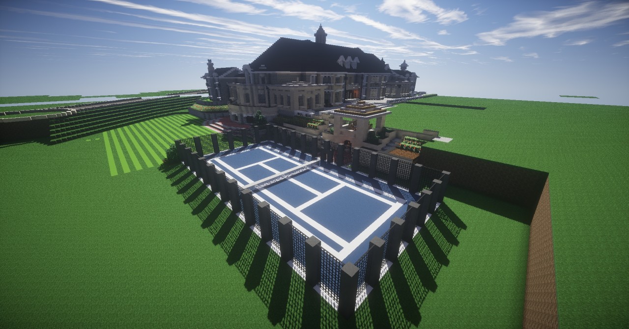 Alpine mansion 'stone mansion' Minecraft Map