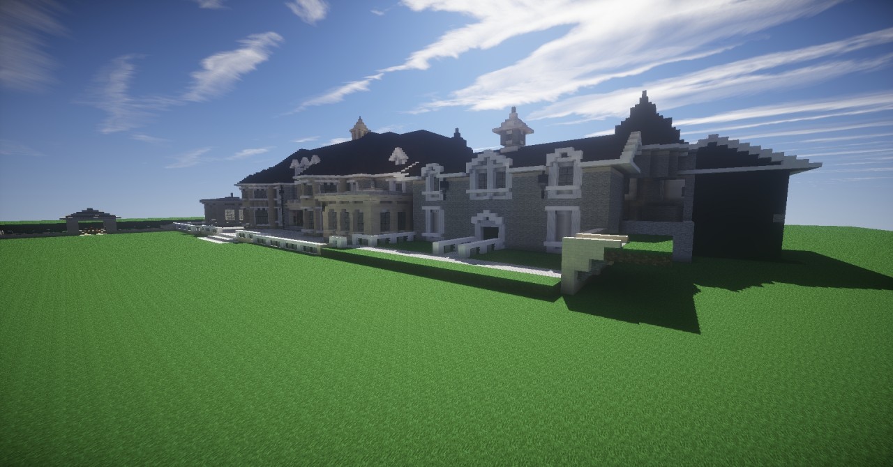 Alpine mansion 'stone mansion' Minecraft Map