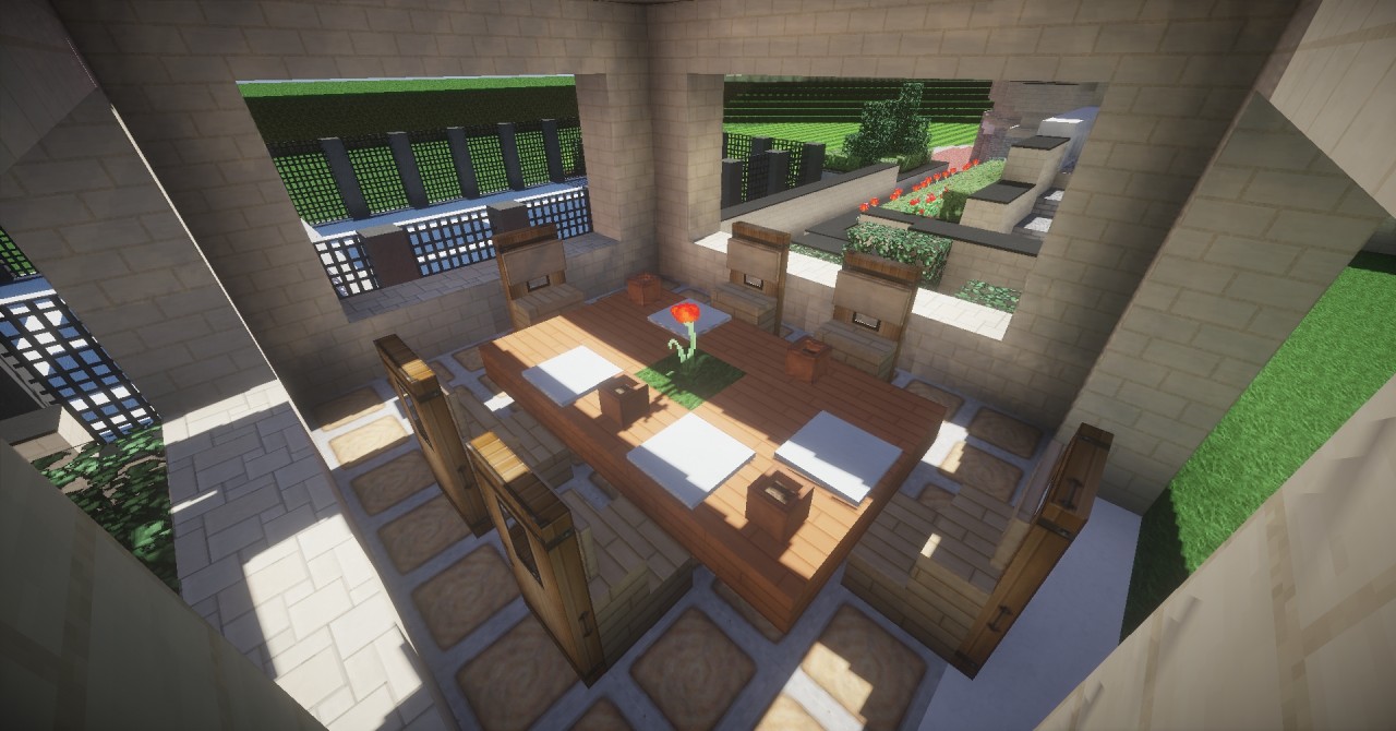 Alpine mansion 'stone mansion' Minecraft Map