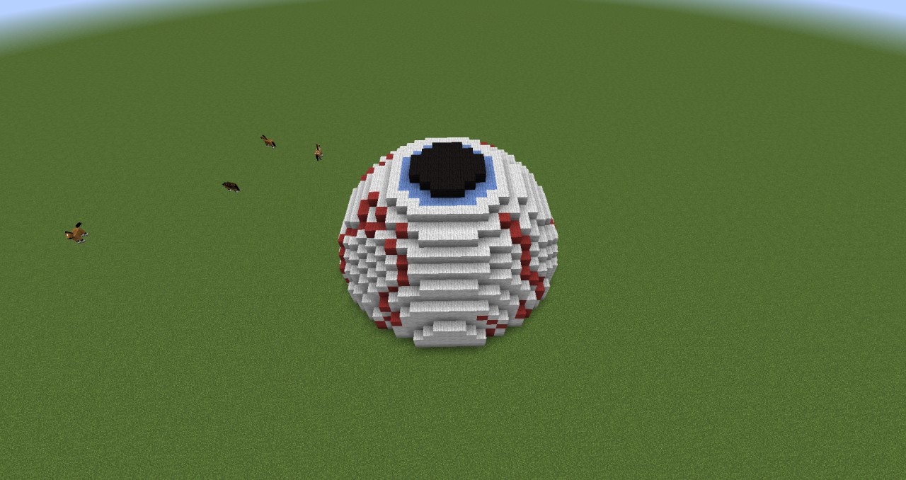 giant evil eyeball Minecraft Map