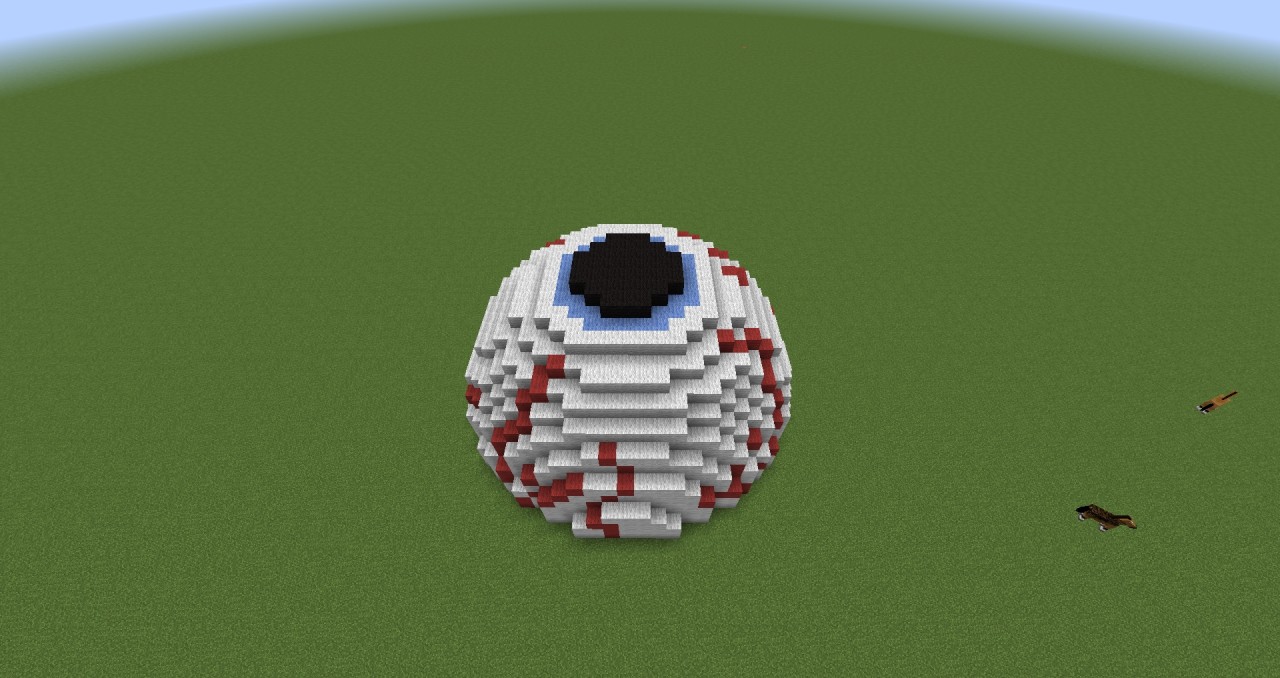 giant evil eyeball Minecraft Map