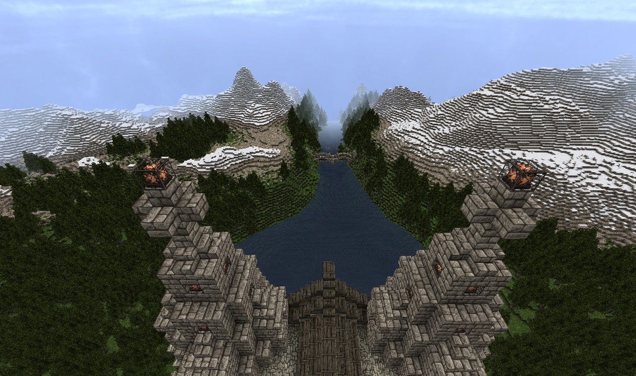 The North Pole and Santa’s Workshop Minecraft Map