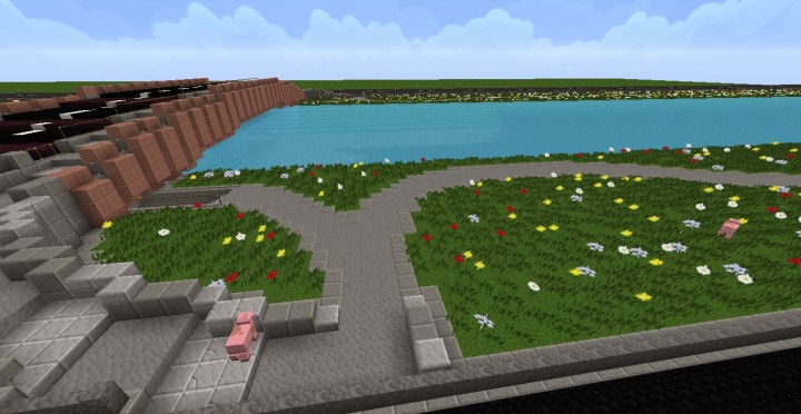 Bridge & Waterfront park Minecraft Map