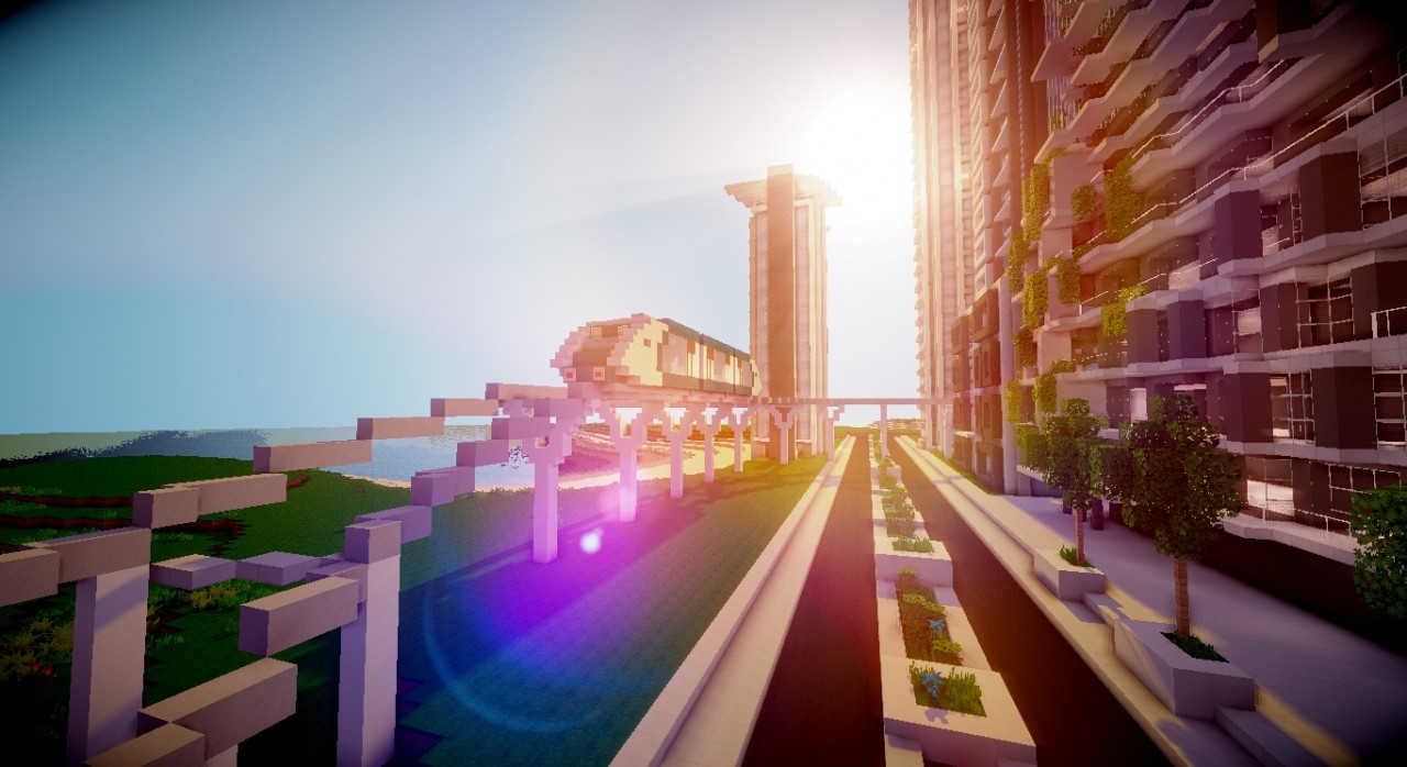 Skytrain Minecraft Map