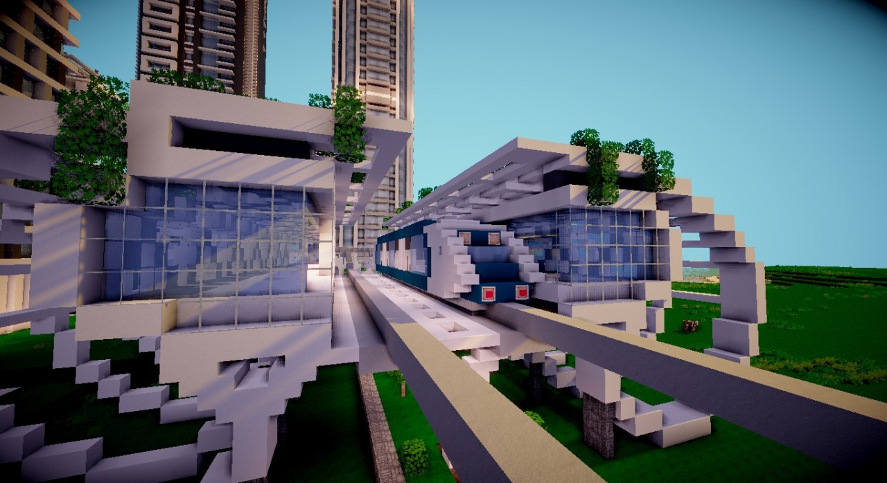 Skytrain Minecraft Map
