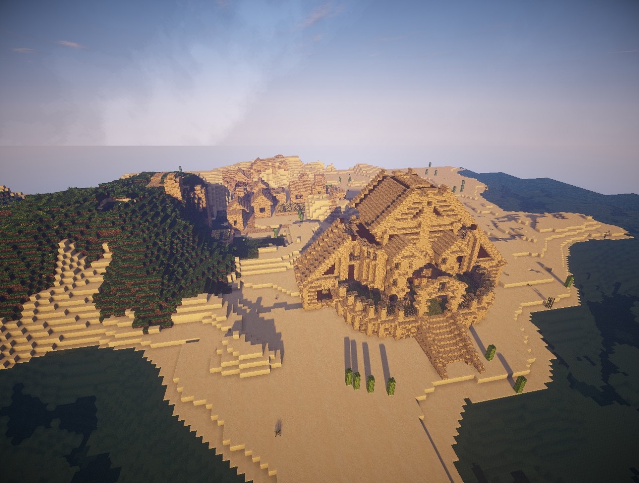 Sandy Temple. Minecraft Map