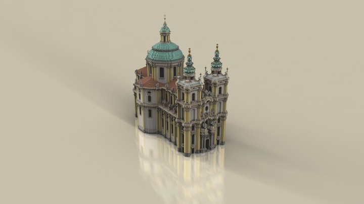 Melk Abbey Baroque Church Minecraft Map