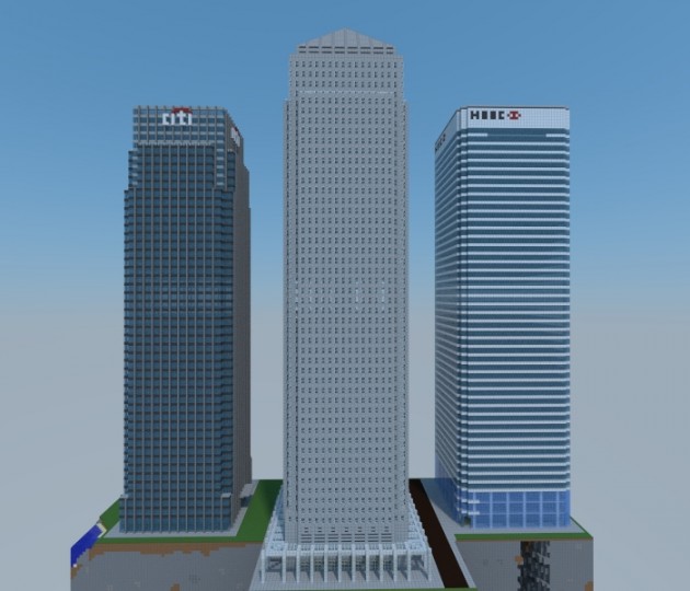 Canary Wharf, London Minecraft Map