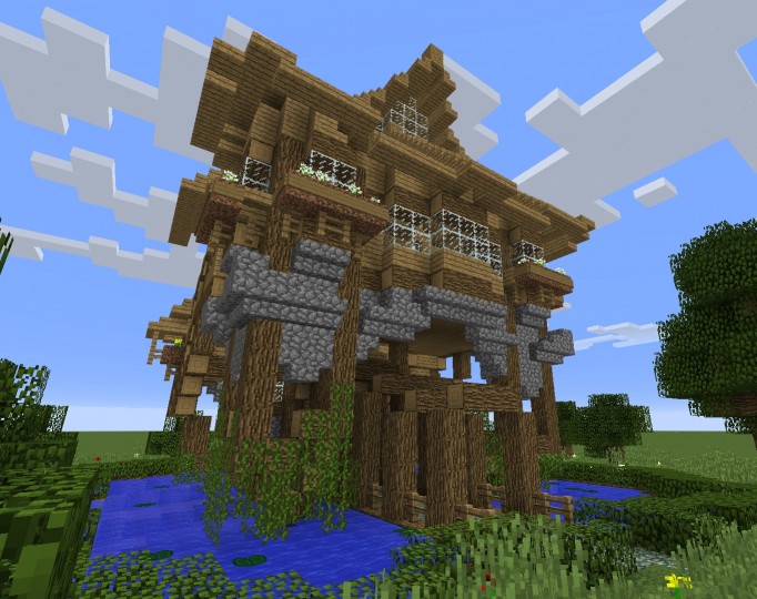 The mini-lake's house Minecraft Map