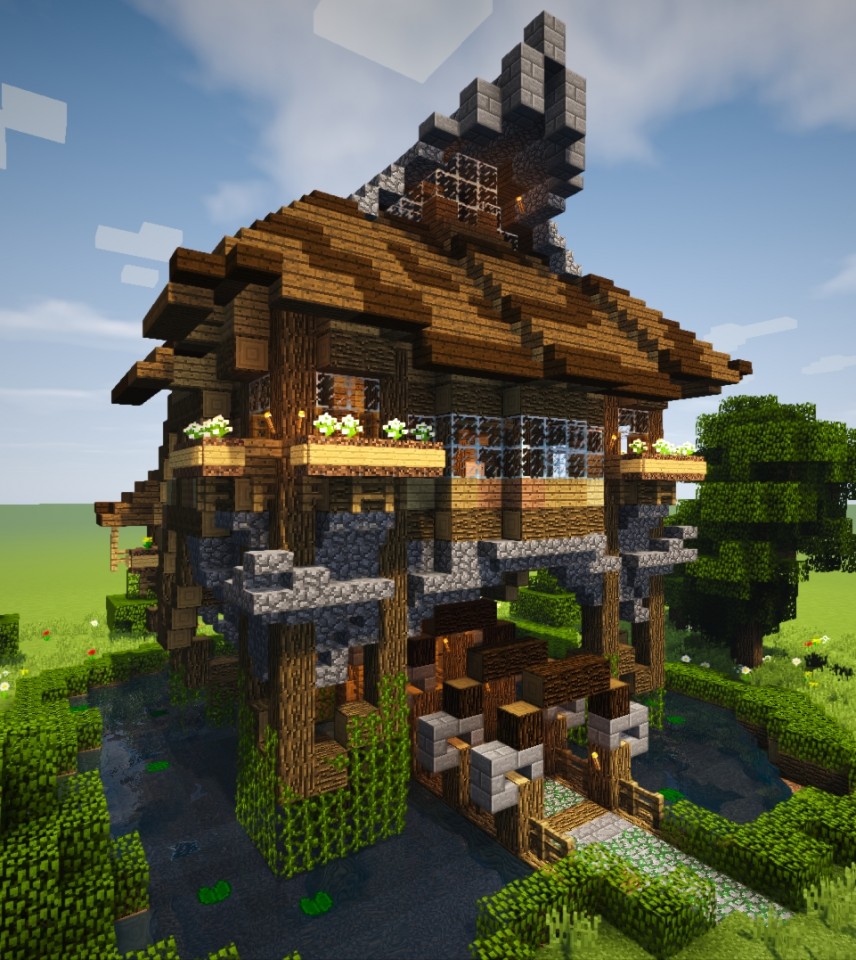 The Mini-Lake's house [remastered] Minecraft Map