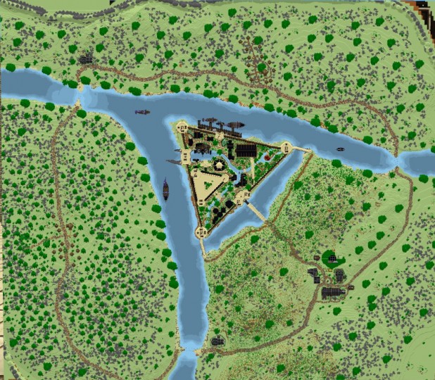 Siege of Riverrun (Large GoT Build) Minecraft Project