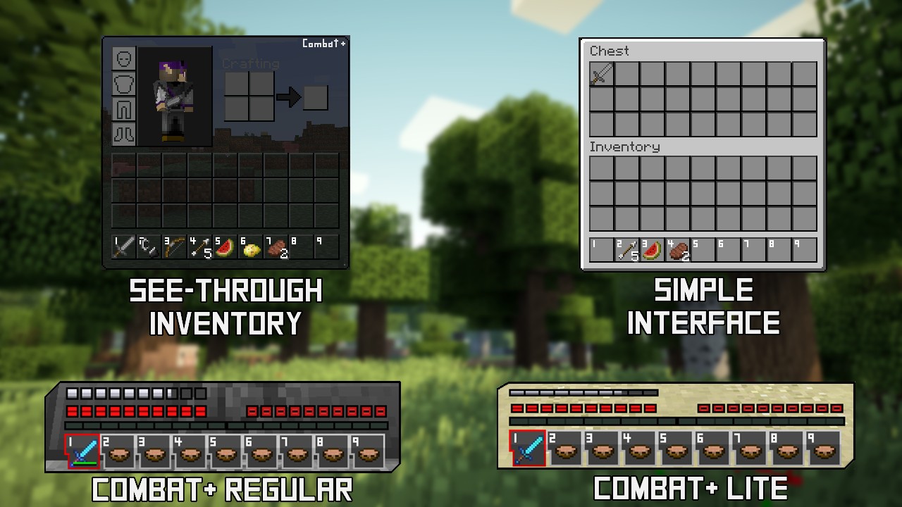 CombatPlus - GUI [1.8.5] Minecraft Texture Pack