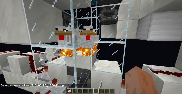 Auto Chicken Farm w/ "Kill Half" Button Minecraft Map