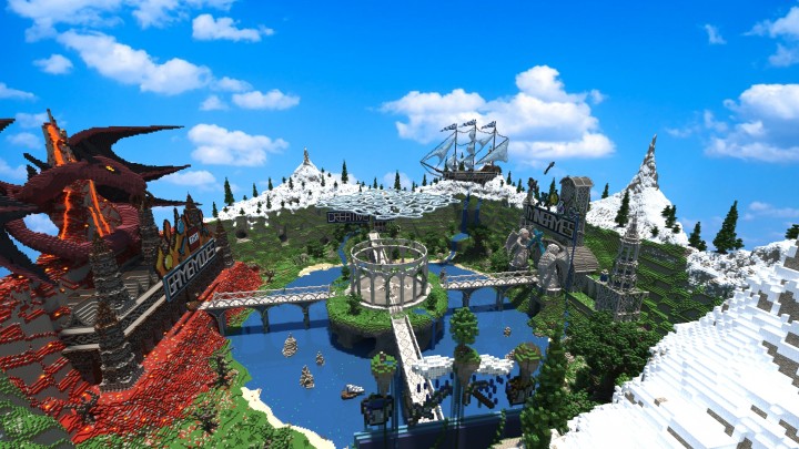 Gotpvp Server Hub Adventure & Fantasy Hub Minecraft Map