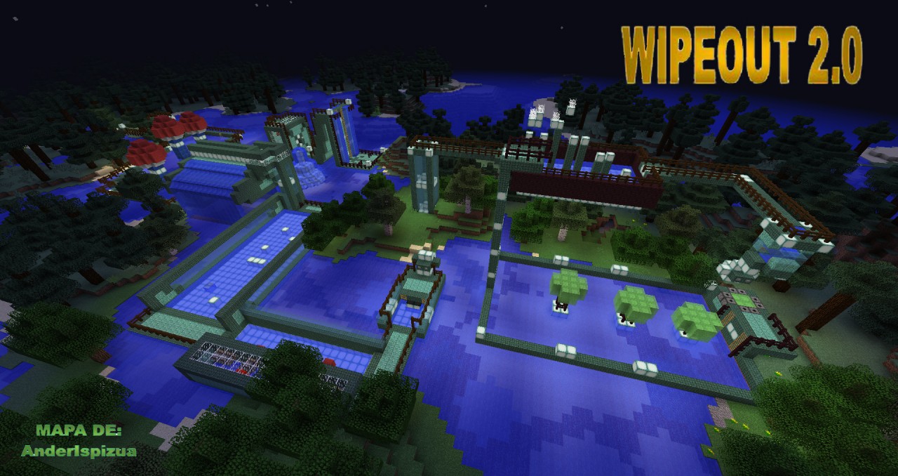 WIPEOUT 2.0 Minecraft Map